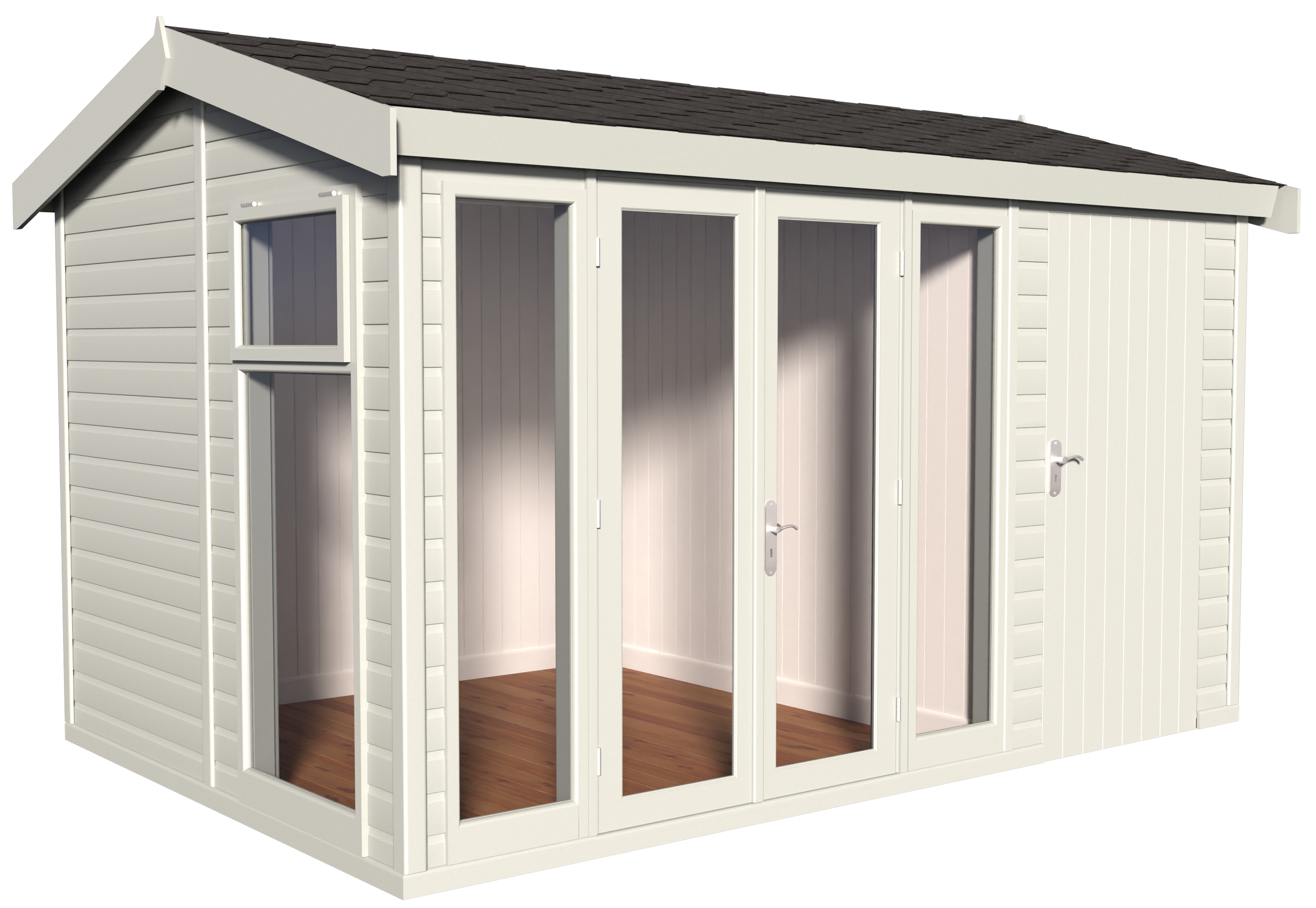 Malvern Pavilion Garden Room With Shed Ultimate Package 16ft x 8ft in ...